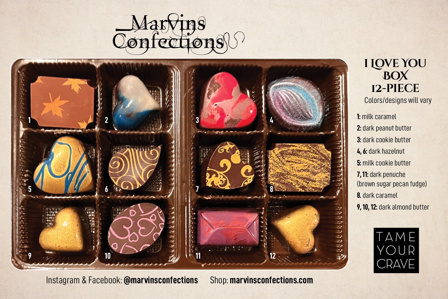 12-Piece Boxes – Marvin's Confections